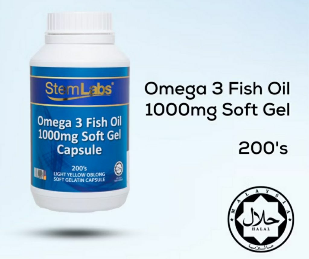StemLabs Omega 3 Fish Oil 1000mg 50's/100's/200's | Shopee Malaysia