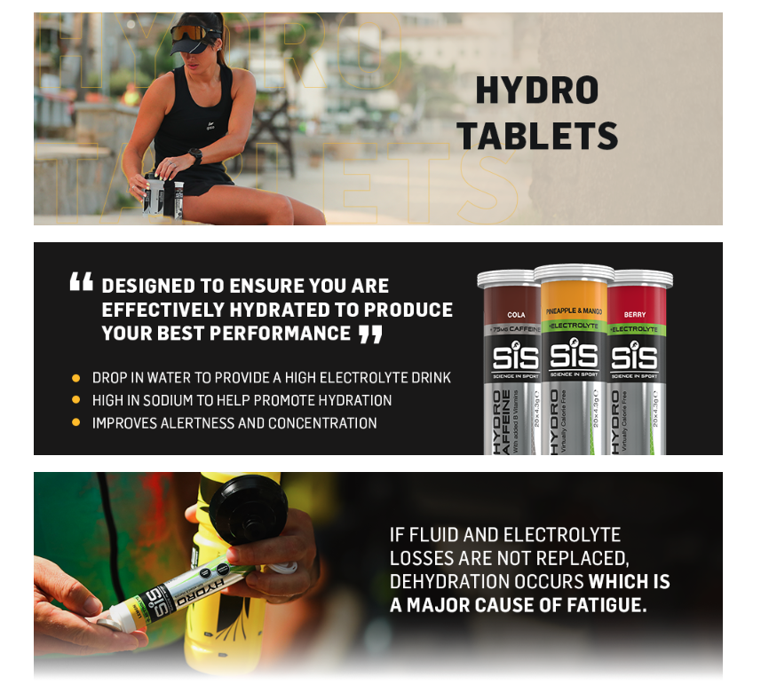 SIS Science in Sport Go Hydro Hydration Energy Drink Tablets, Hydration ...