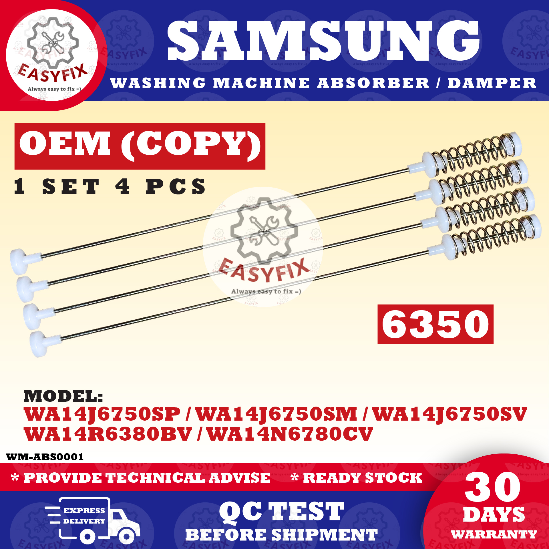 (ORIGINAL FACTORY) WA14J6750SP WA14J6750SM WA14J6750SV SAMSUNG WASHING ...