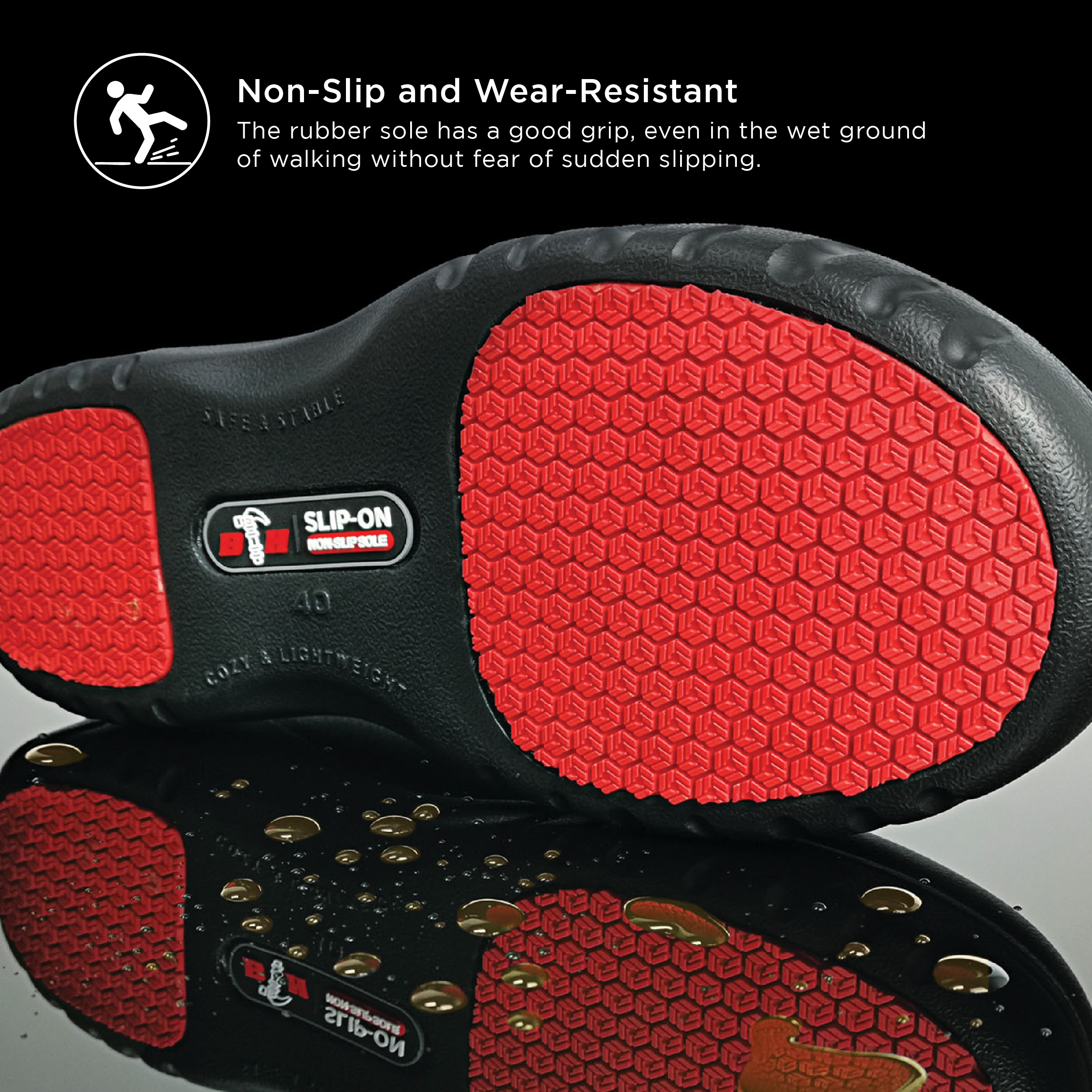 Black Hammer Safety Clogs with Toe Cap BHC-S077(T) | Shopee Malaysia