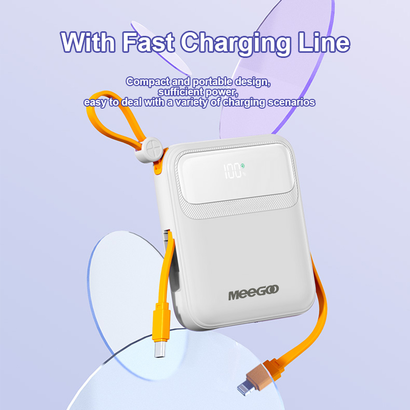 MeeGoo Power Bank 10000mAh PD 22.5W Fast Charging Powerbank with Dual ...