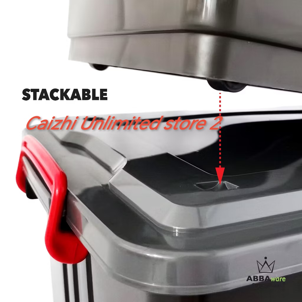 Abbaware 50L storage box with wheels | Shopee Malaysia