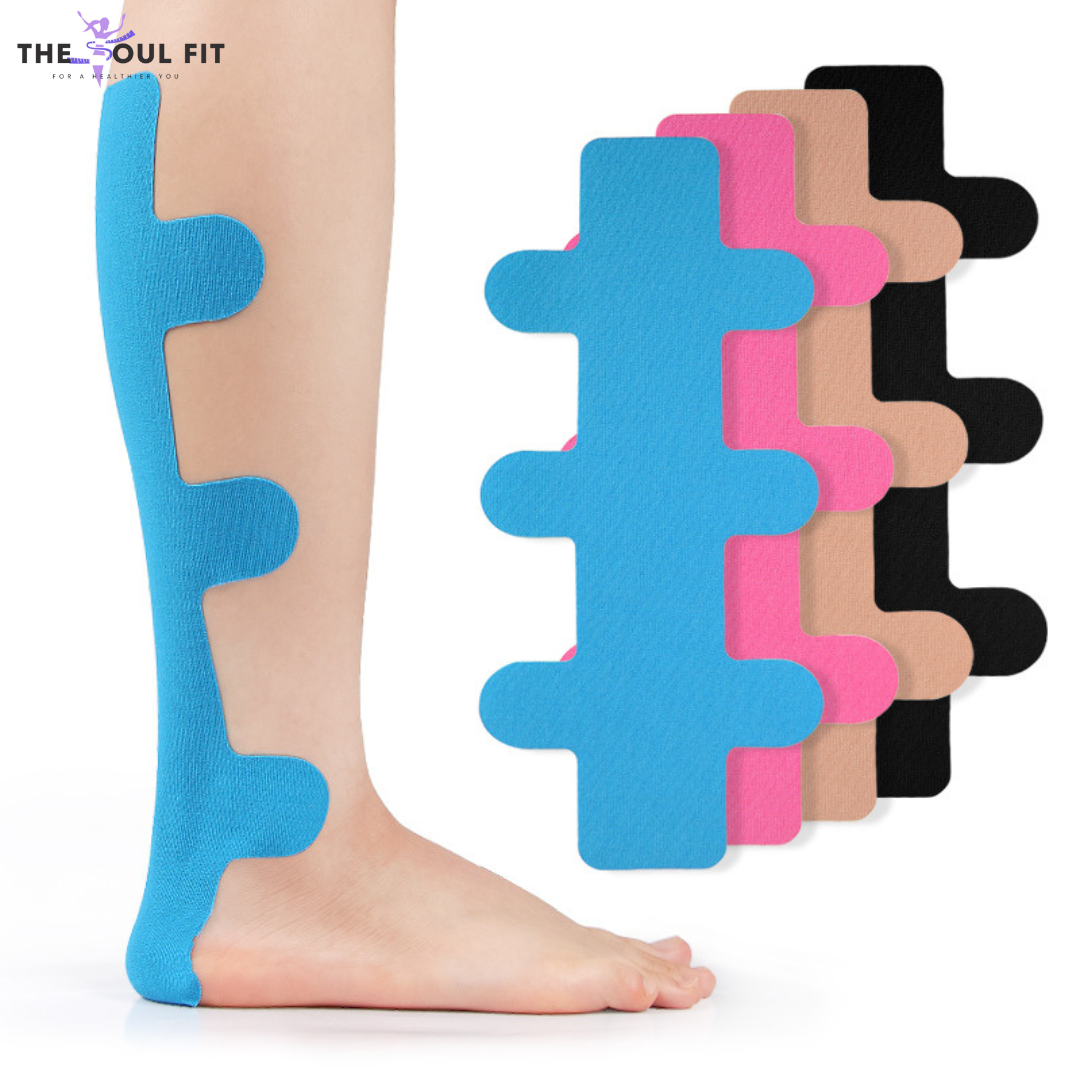 🇲🇾 (Ready Stock) Pre-Cut Kinesiology Tape for Achilles Tendon, Joints ...