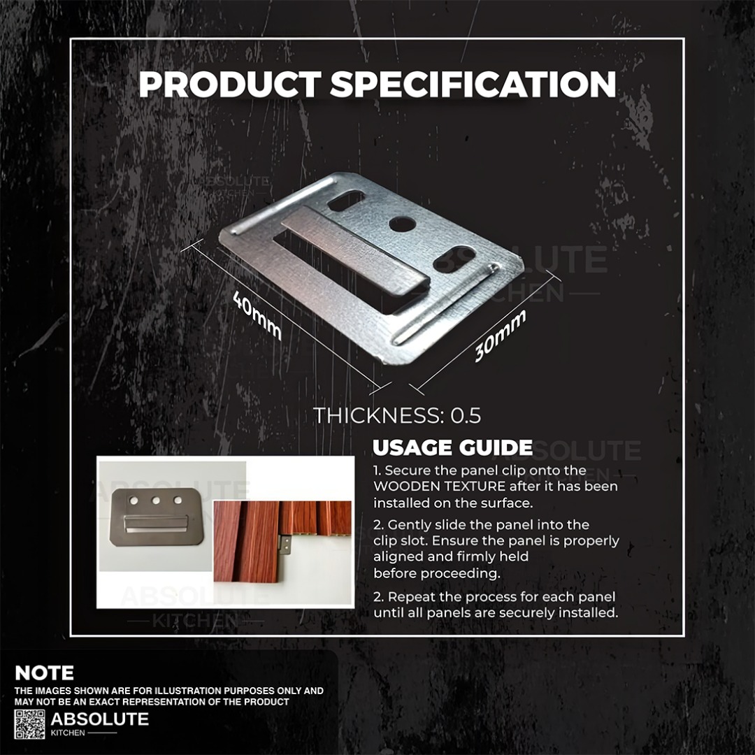 [HIGH QUALITY] Metal Clips WPC Fluted Panel Wall Panel Fluted Wall ...