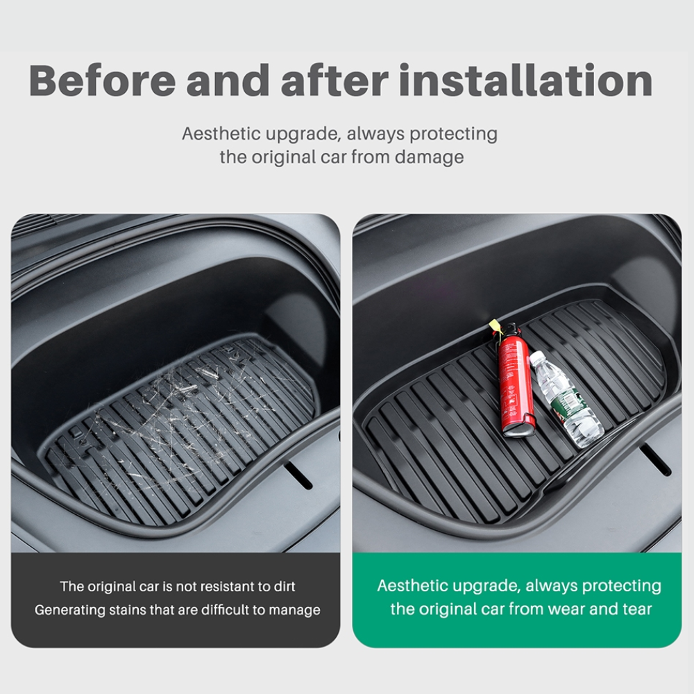 Tesla 2025 Model 3 Highland/Y Juniper Front Trunk Mat Trunk Tray TPE ...