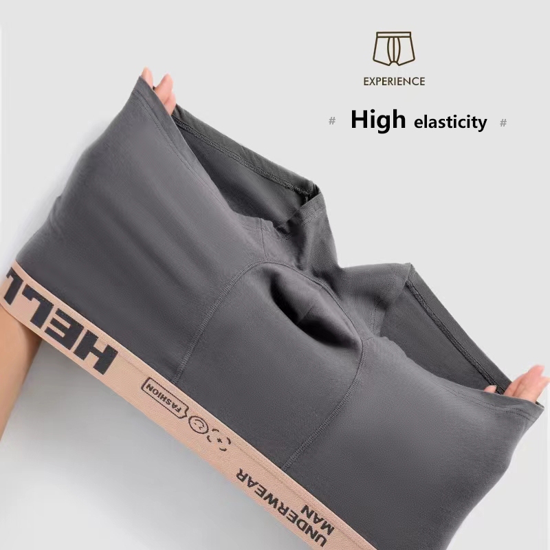 HELLO Men's Fashion Boxer Briefs Set (5pcs) - High Elasticity ...