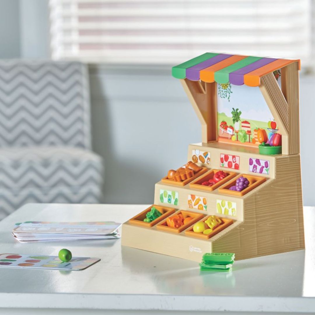 Learning Resources Mini Farmstand Sorting Set- Age 3+, Counting, Sorting, Colours | Shopee Malaysia