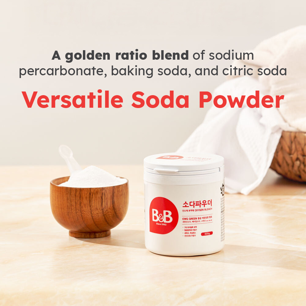 B&B Soda Powder Oxygen Bleach Powder 500G Soda Powder for Cleaning ...