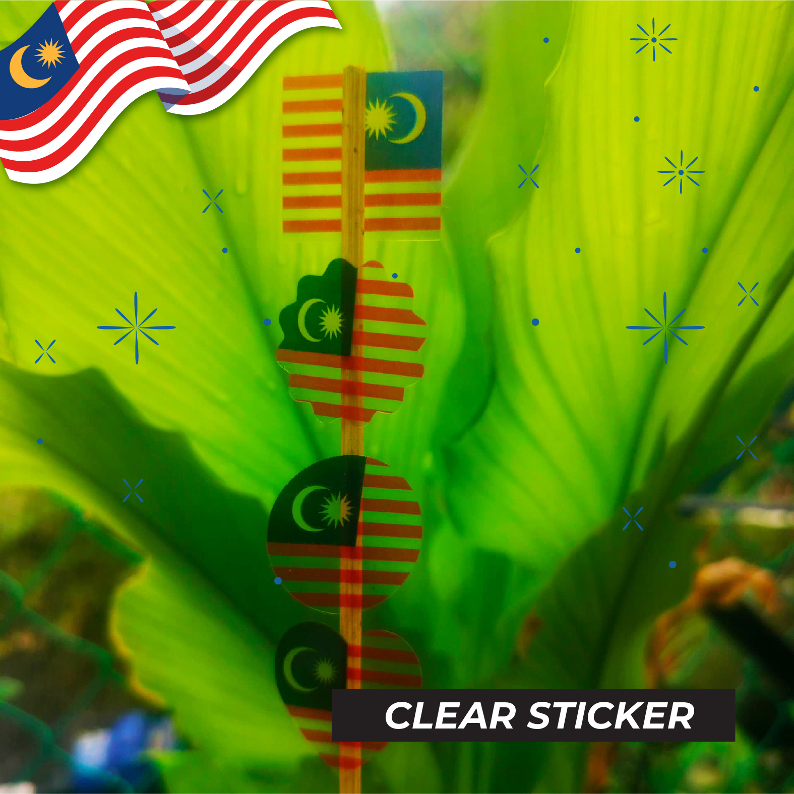 STICKER PIPI BENDERA MALAYSIA MURAH / HARGA BORONG ( BELI 10 SET ...