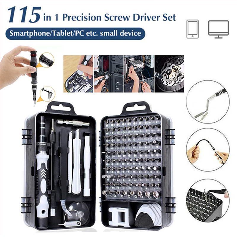 115 in 1 Screwdriver Set Mini Magnetic DIY Repair Tool Kit ...