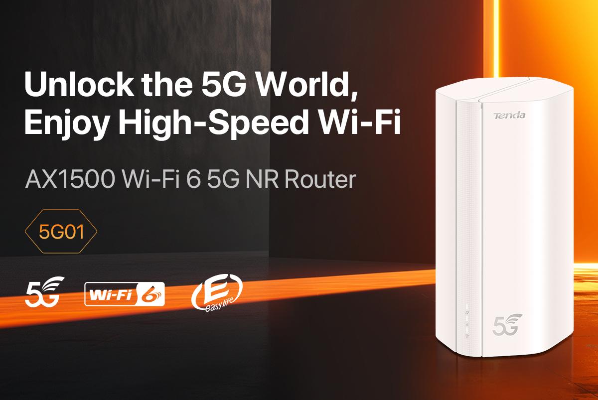 Tenda 5G01 AX1500 5G4G LTE WFi6 Router Sim Card Modem WiFi Router Dual ...