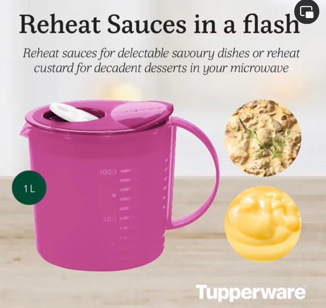 Tupperware Crystalwave Pitcher 1L Microwveable Pitcher 2L/Preludio ...