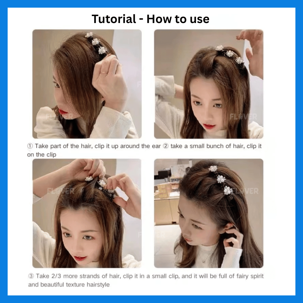 [1pcs] Diamond Pearl Versatile Duck Mouth Clip with Triple Clips Hair ...