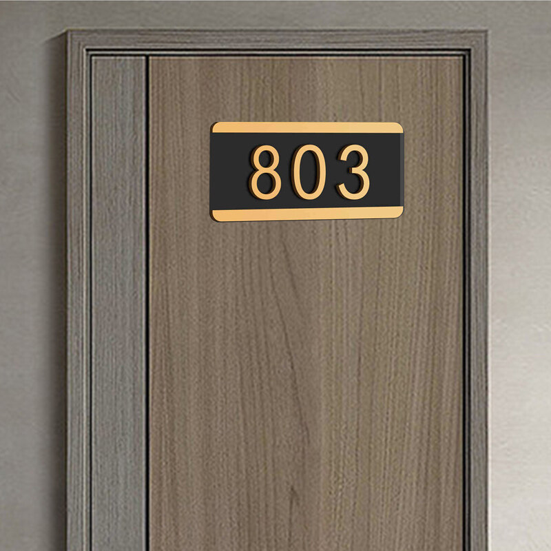 Acrylic House Number Plate Magnetic Room Number Customization Entrance ...