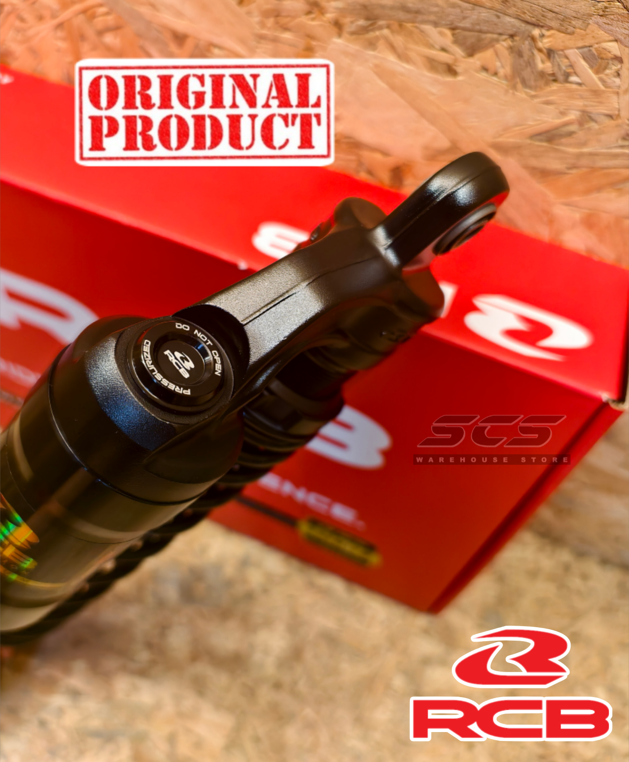 RCB FLOW S Series Absorber Honda ADV160 395mm Red Black Gold ...