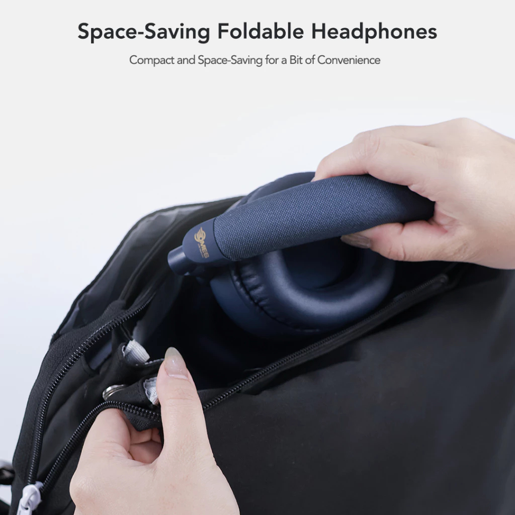 Dmes DBH5 ANC Headphones Bluetooth 5.4 Over Ear 40mm Bass Driver 36 Hours Battery Lightweight ...