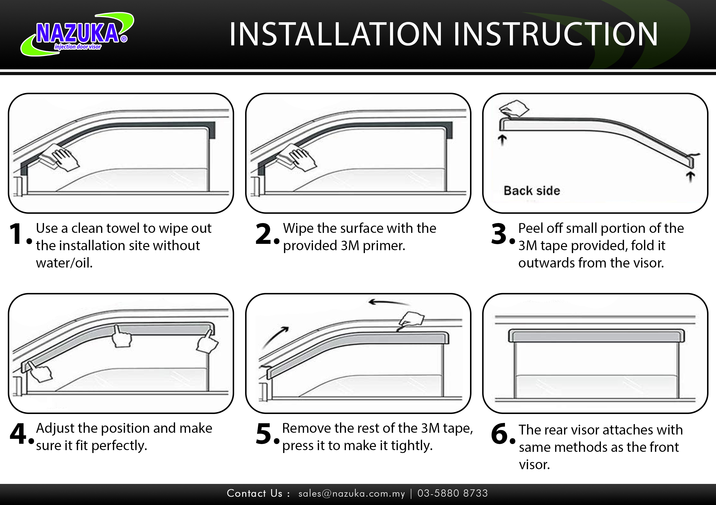NAZUKA Chery Tiggo 7 Pro 2024+ Injection Door Visor | Premium Wind ...