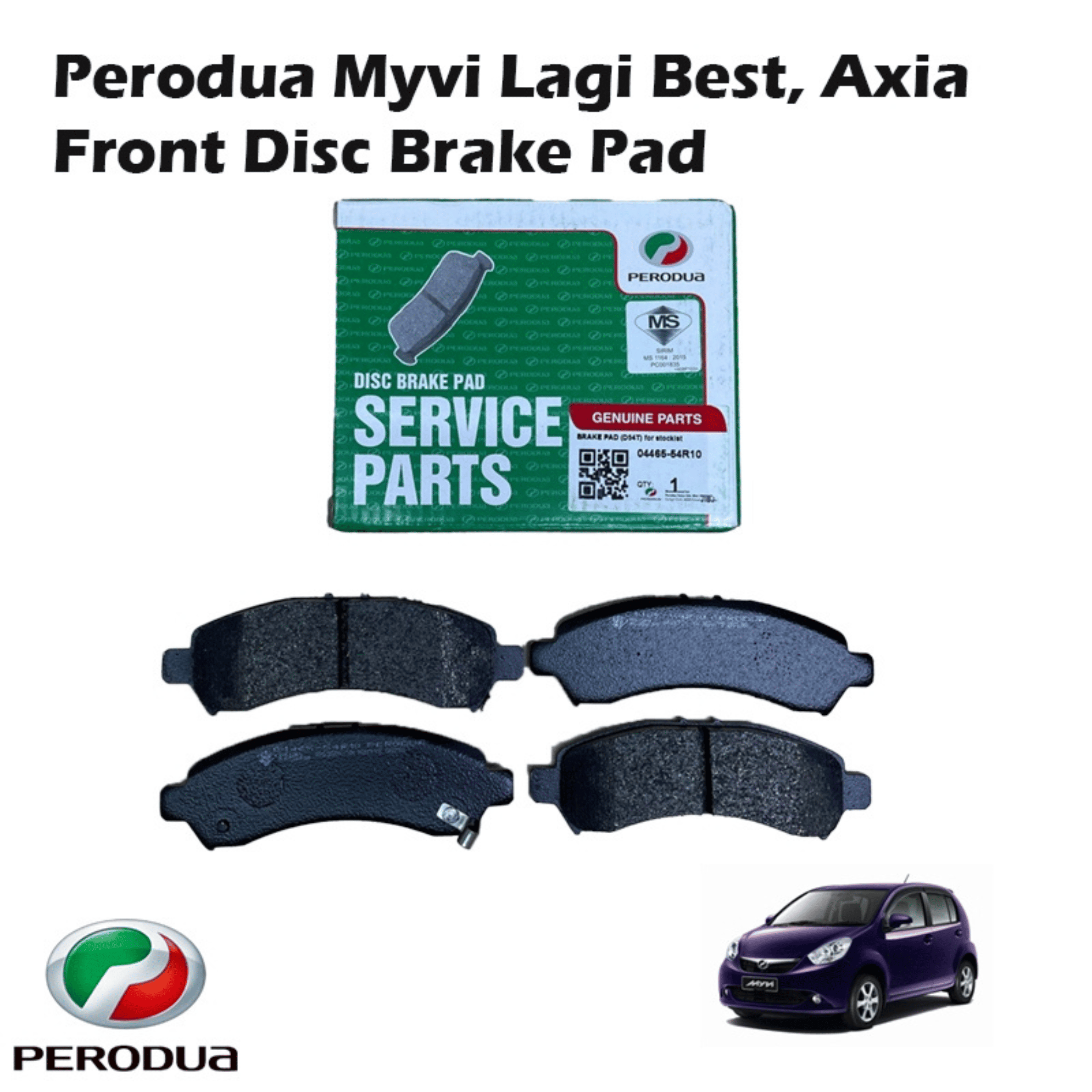 Perodua Original Front Brake Pad | Perodua Original Pad Brek Depan ...