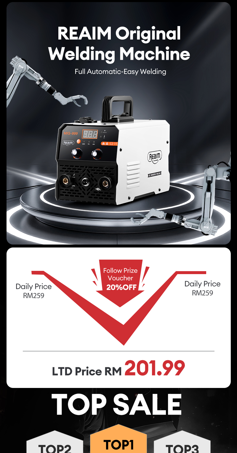 3in1 MIG Welding Machine Set Gasless Mesin Welding MIG/MMA/TIG Inverter ...
