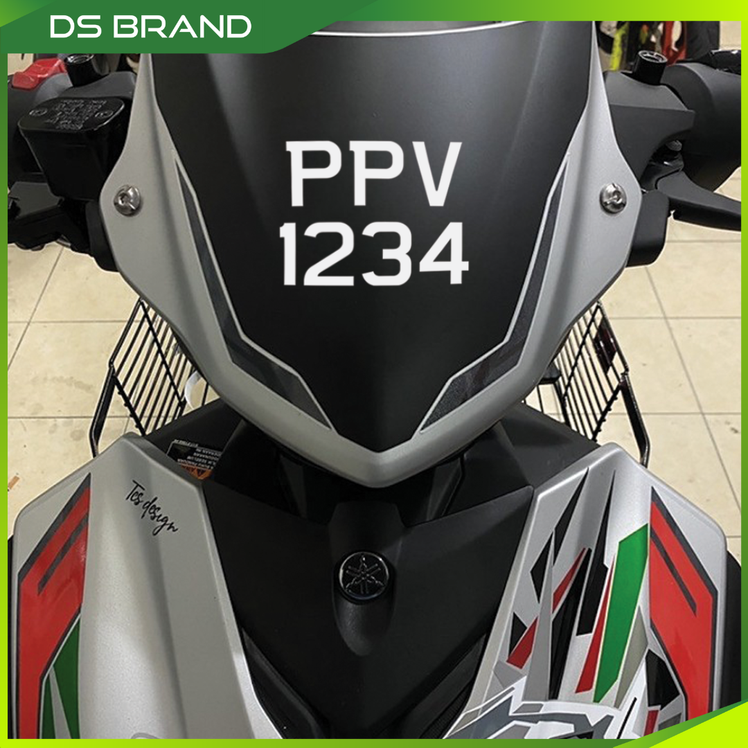 Pelekat Plate Motor Nombor / JPJ Putih Approve / Sticker Nombor Plat ...