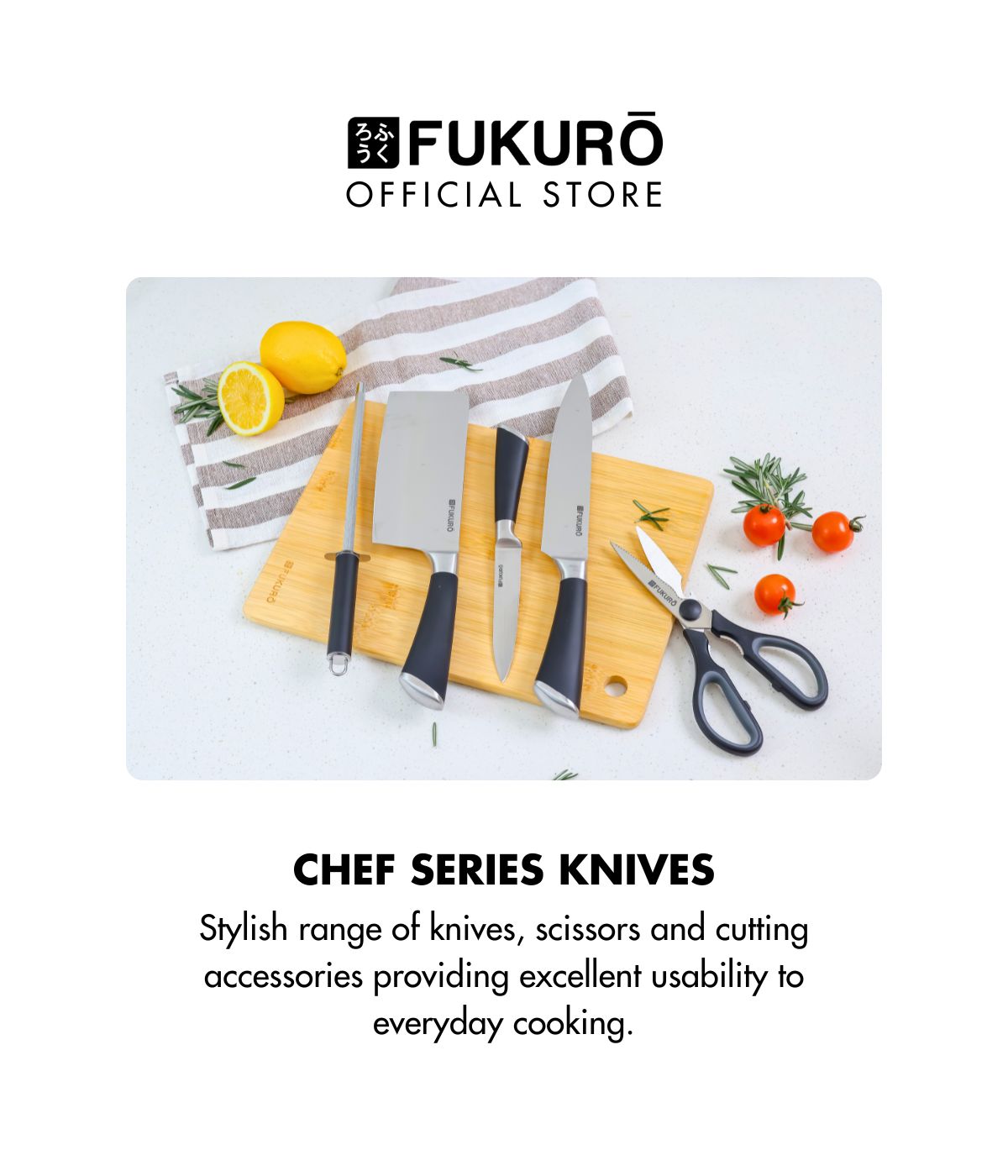 Fukuro Chef Series Stainless Steel Cleaver Knife (6.5") | Shopee Malaysia