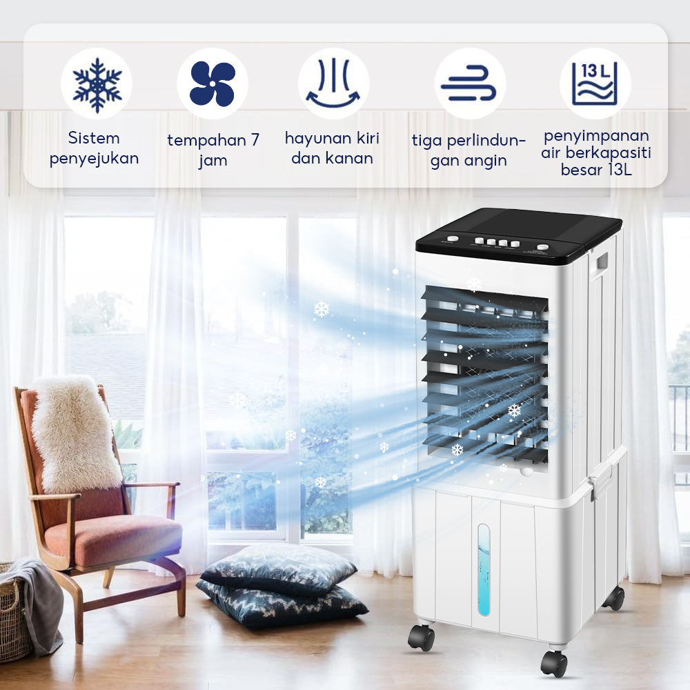 Simmo Air Cooler Portable Air Conditioner 9L/13L Large Capacity Kipas ...