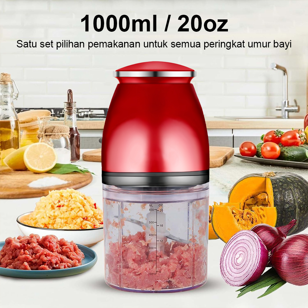 Simmo Chopper Blender Cordless Baby Food Processor Electric Mini ...
