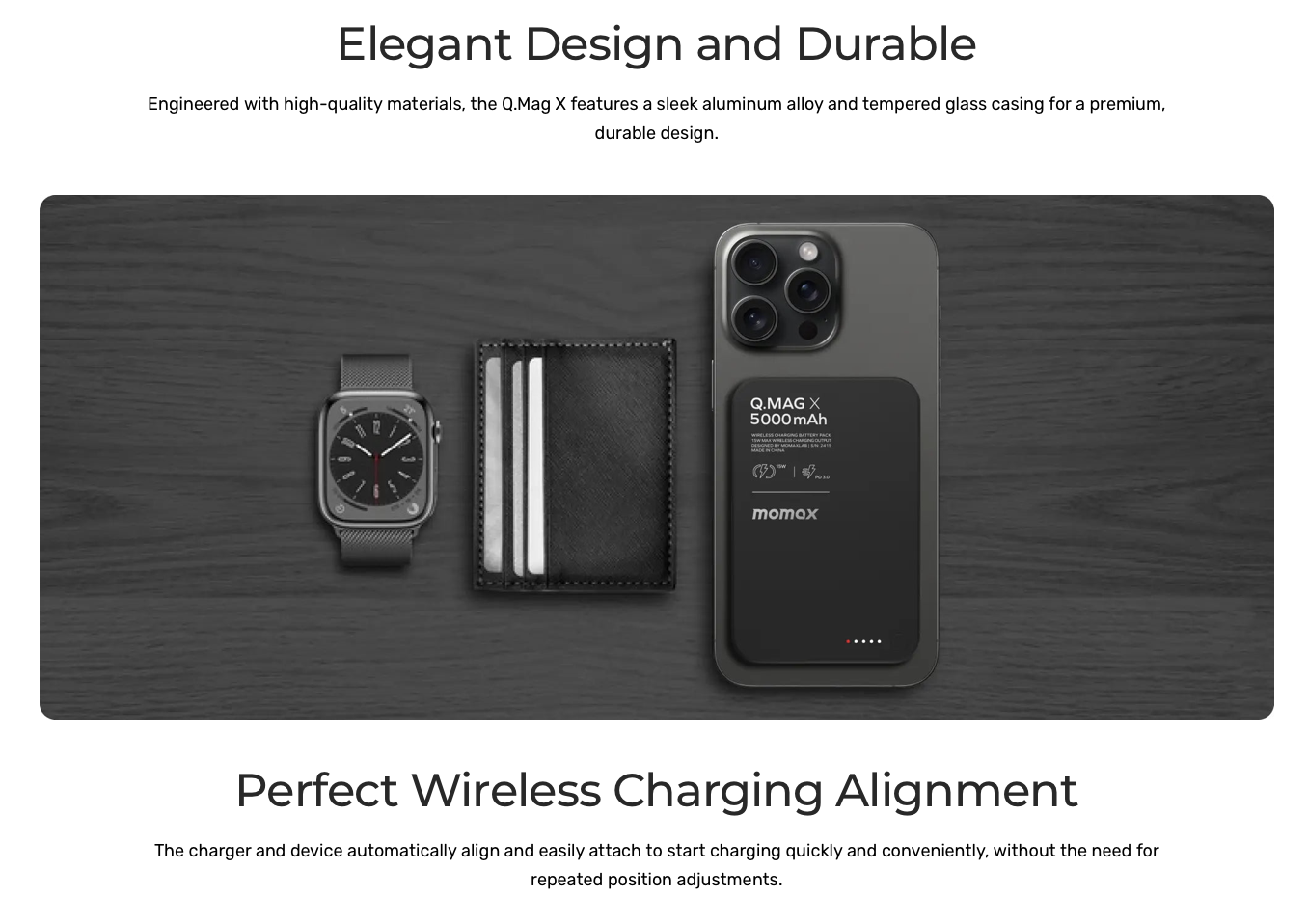 Momax Q.Mag X Magnetic Wireless Power Bank Gen 2 (5000mAh) | Shopee ...
