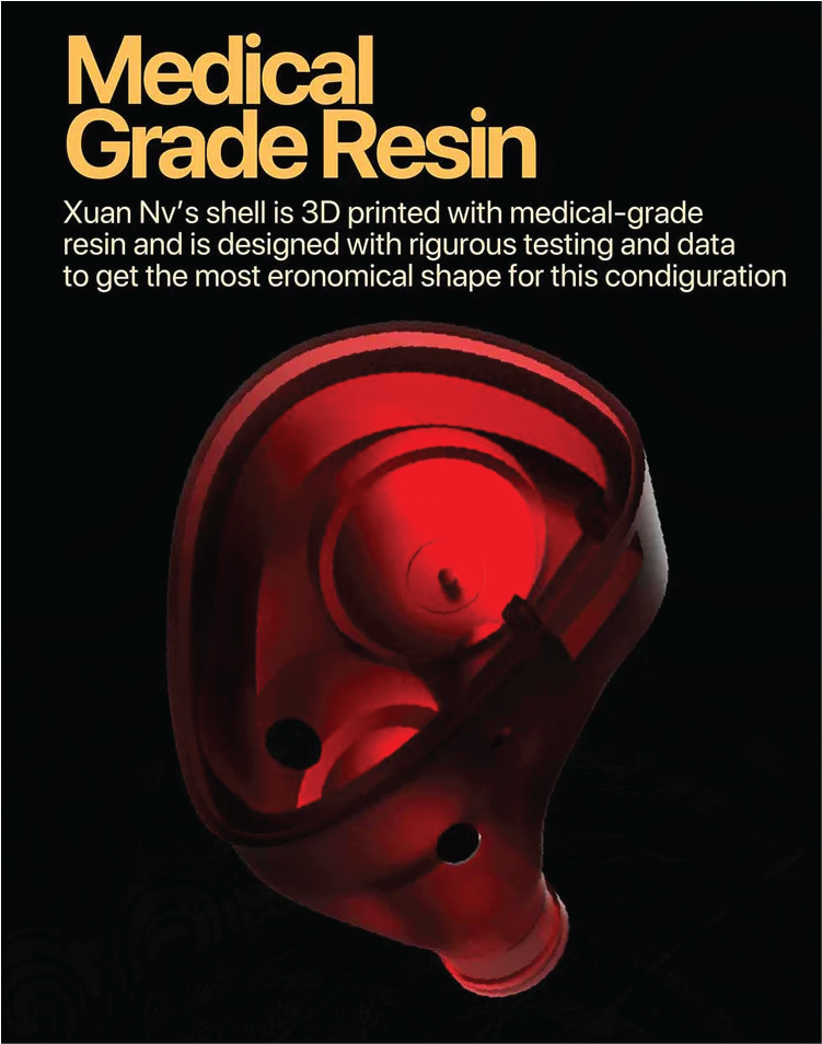 Tangzu x HBB Xuan Nv Dual Dynamic Drivers Detachable Cable In Ear ...