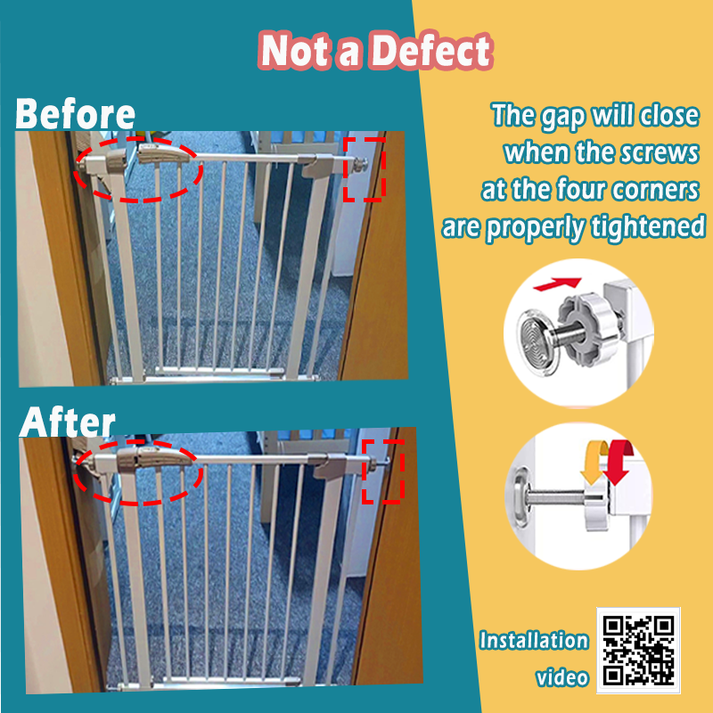 75-292CM Pagar Baby Safety Gate 3-Lock Auto Close Pagar Budak Pet Gate ...