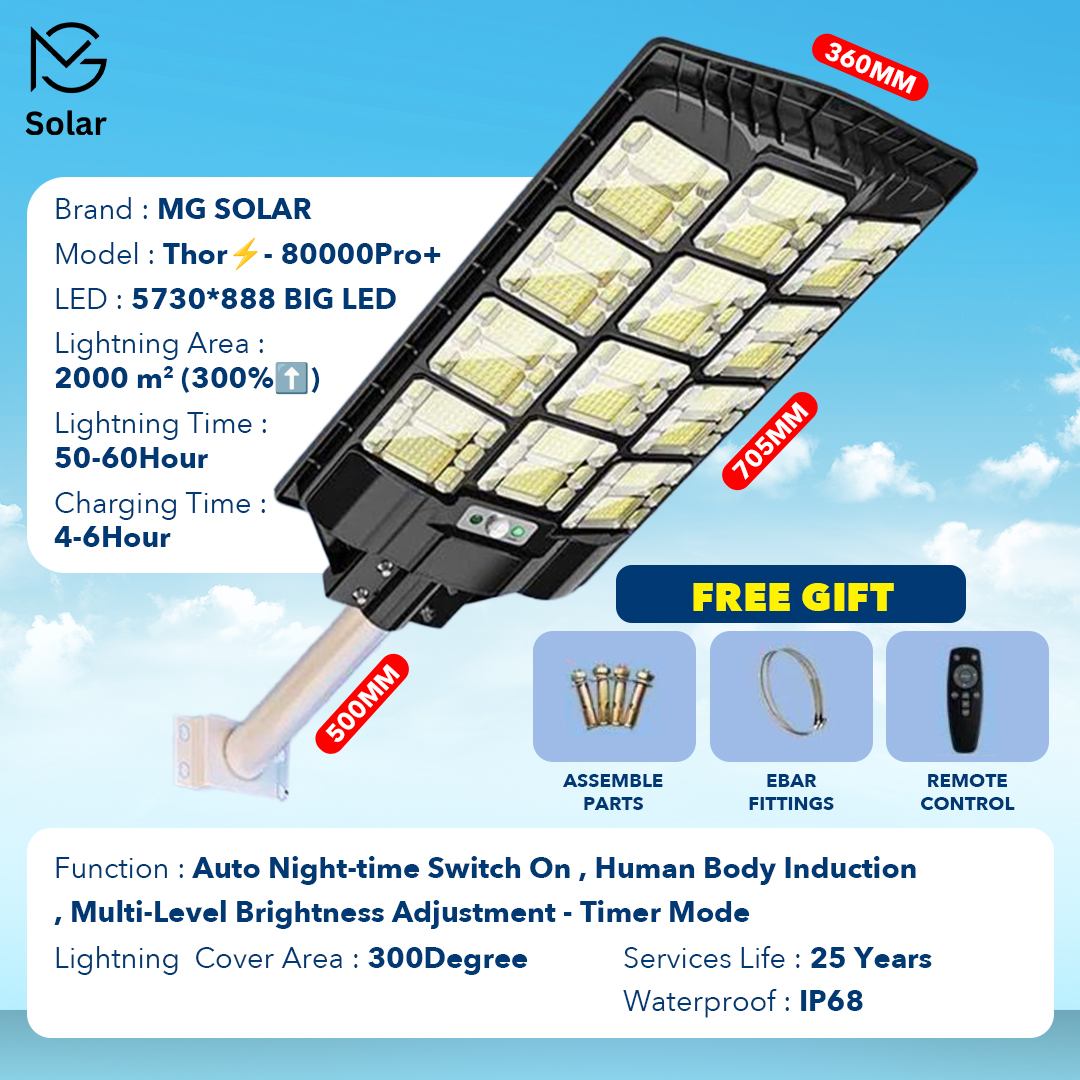 MG THOR Lampu Solar Outdoor Waterproof Solar Light Outdoor Lighting ...