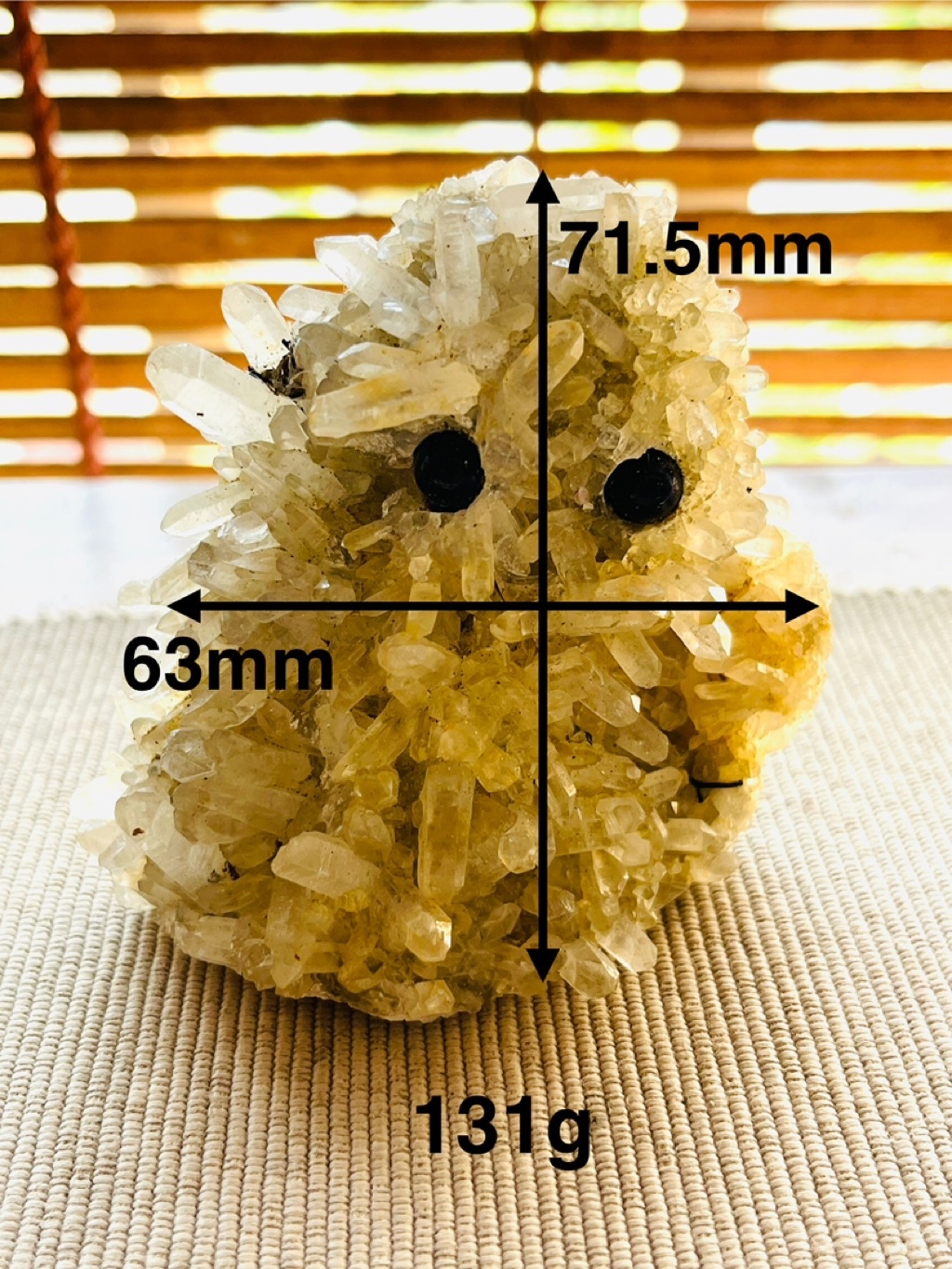 Natural Clear Quartz Groot Hedgehog Crystal cluster 114g/159g | Shopee ...