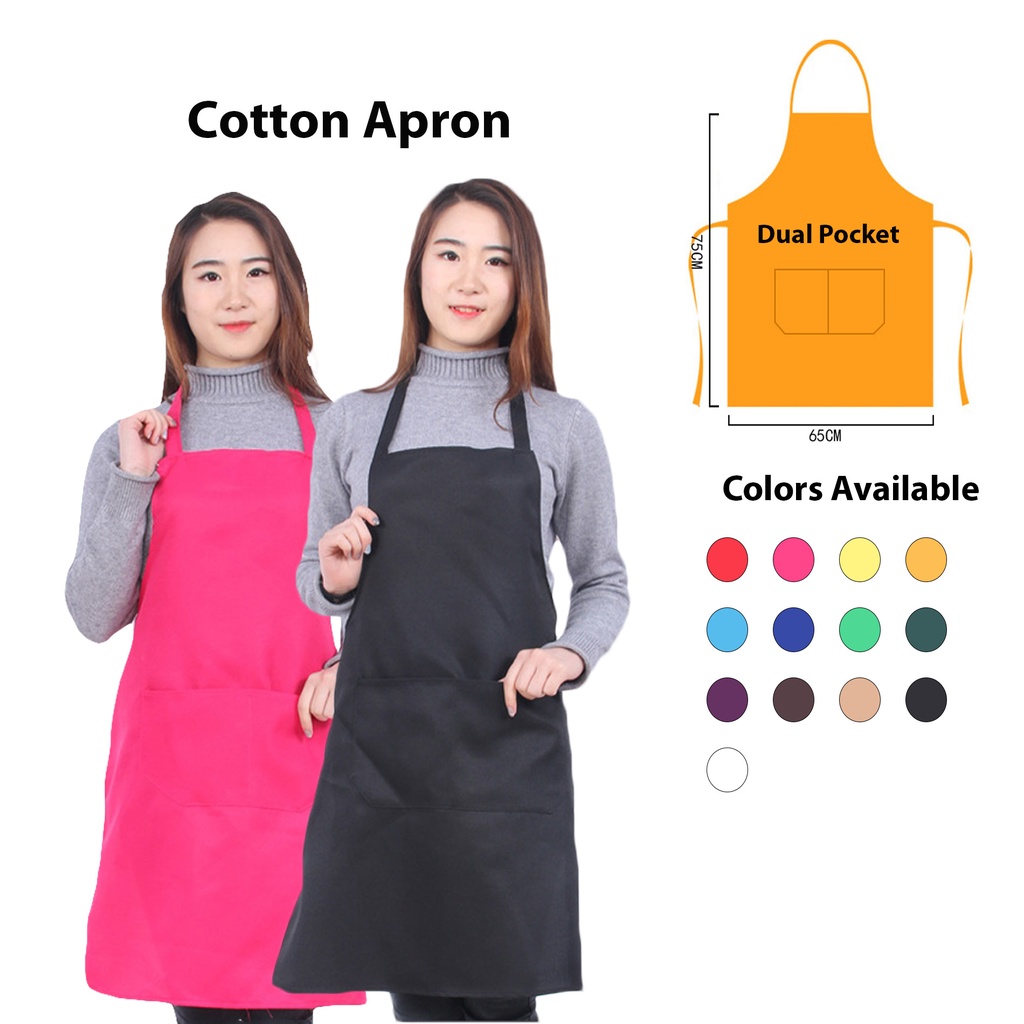 Hang Neck Apron | Water Resistant, Dual Pockets, Affordable Kitchen ...