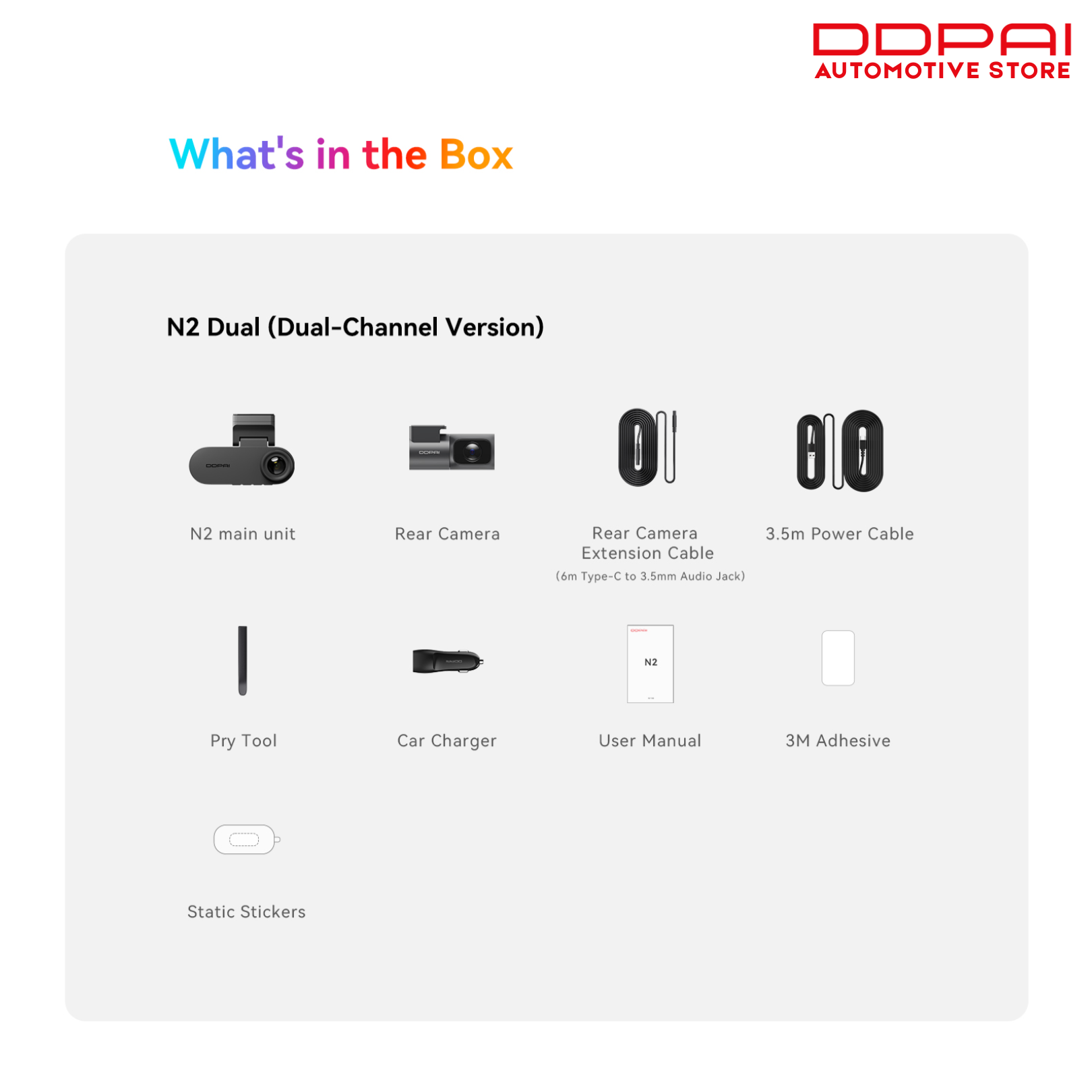 (NEW) DDPAI N2 Dual Quad HD | Front & Rear Dash Cam with ADAS ...