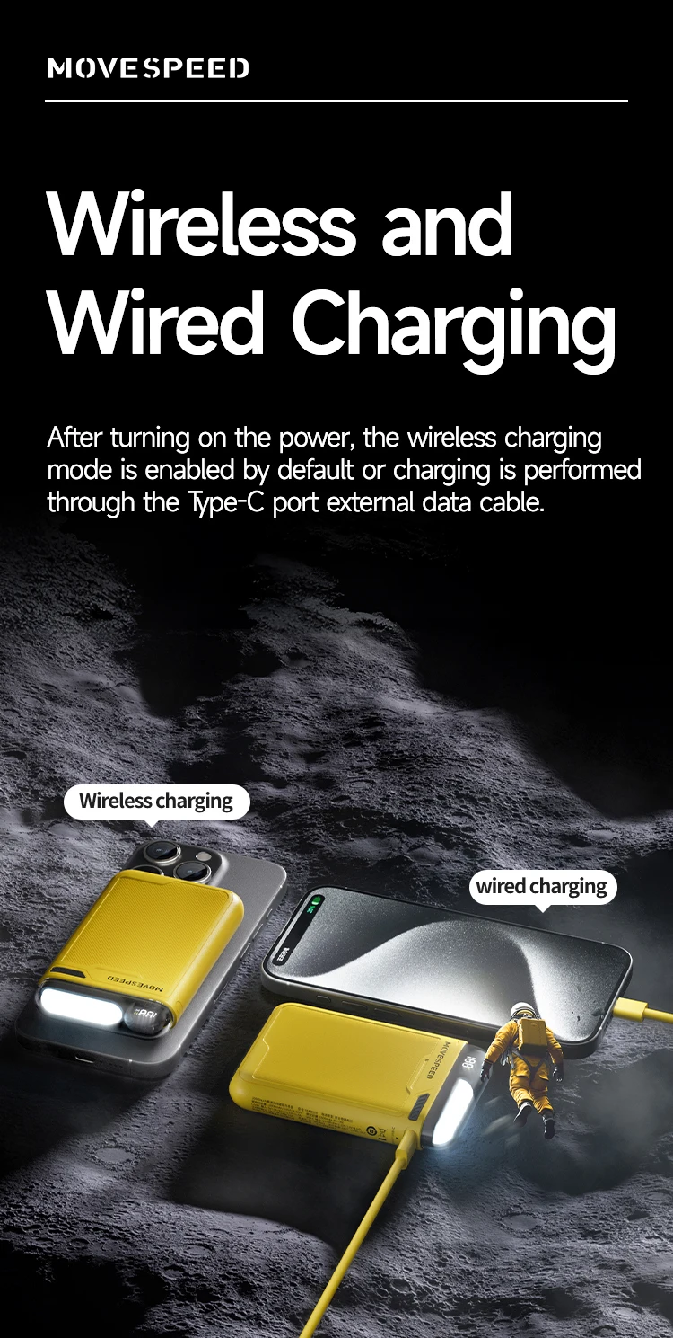 Movespeed G10 Wireless Magnetic Power Bank Pengecas Mudah Alih Wayarles ...