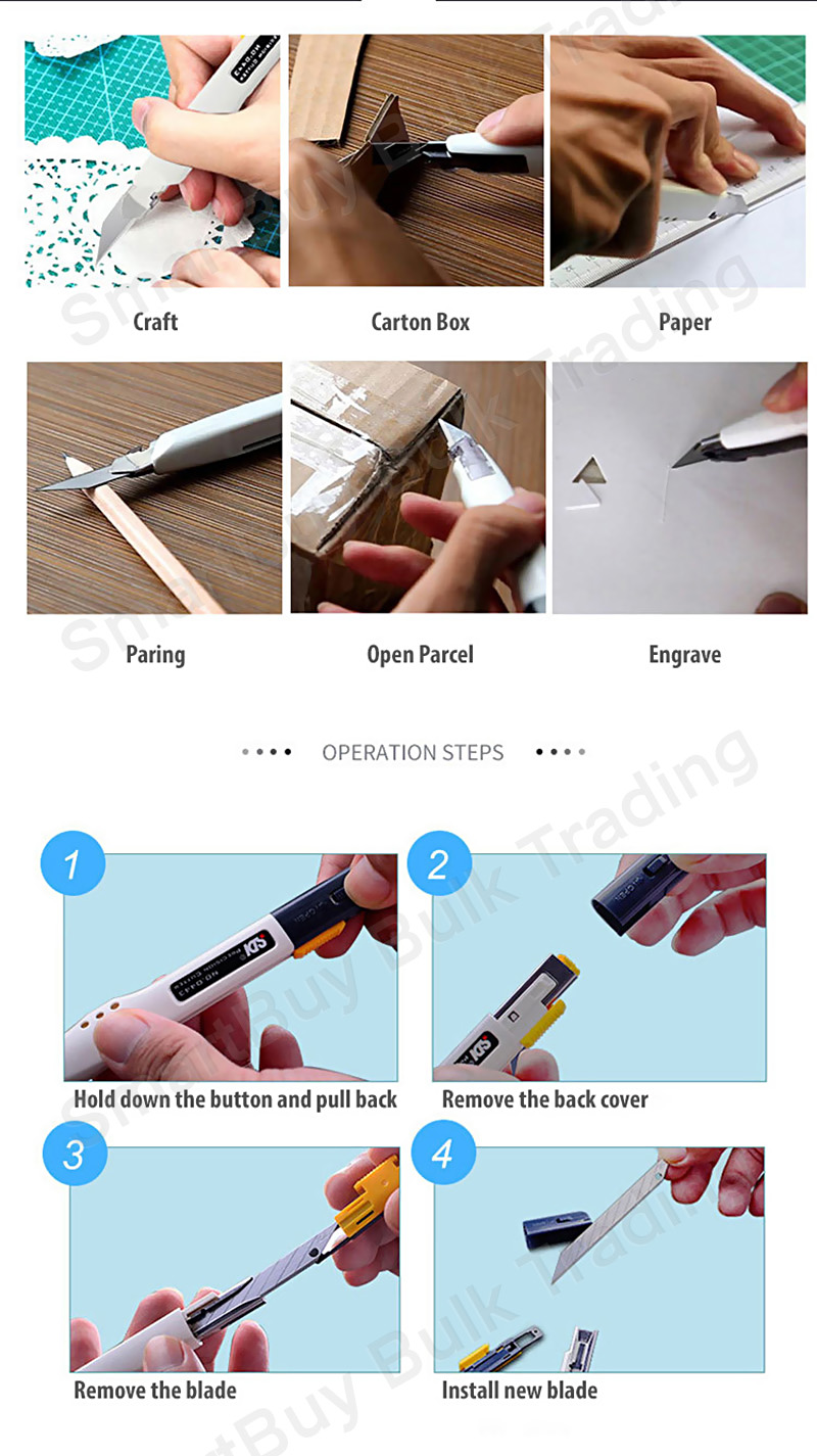 SmartBuy SDI Ingenuity Precision Craft Knife Cutter 0443C Stationery ...
