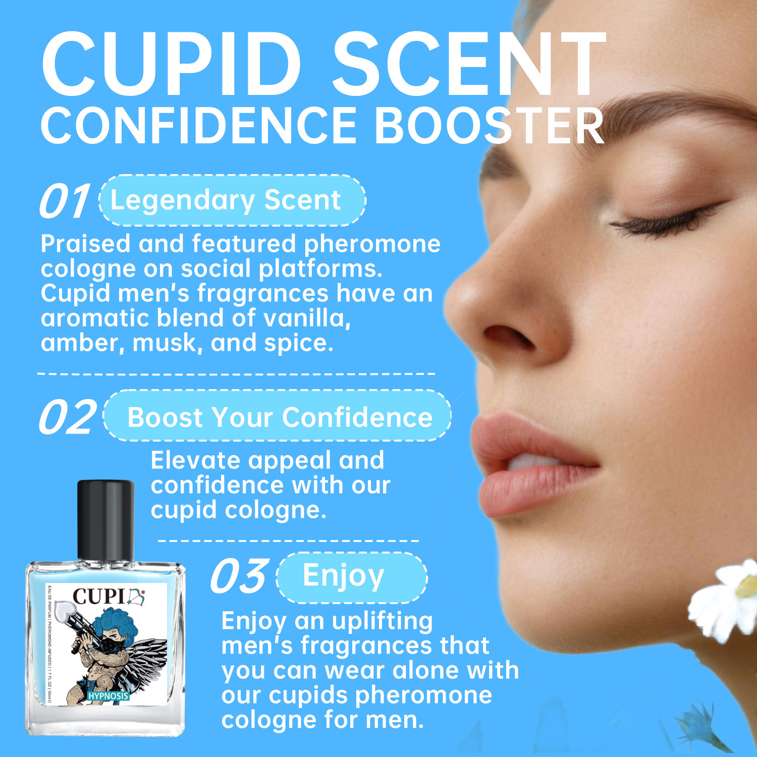 💘【OFFICIAL】Cupid Hypnosis 2.0 EDP 50ml | Pheromone Cologne for Men ...