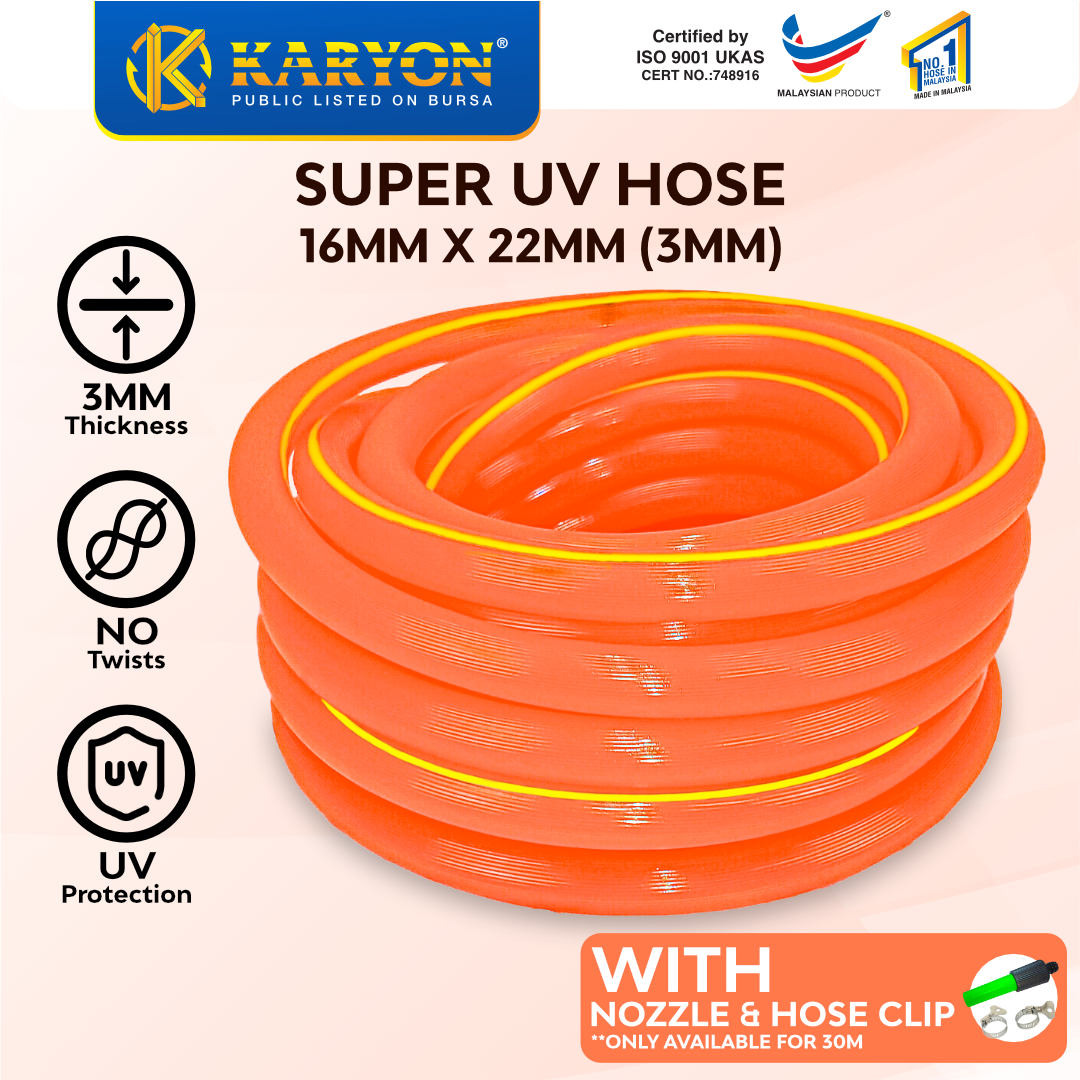 Karyon® Premium Quality PVC Super UV Hose for Gardens and Household Use ...