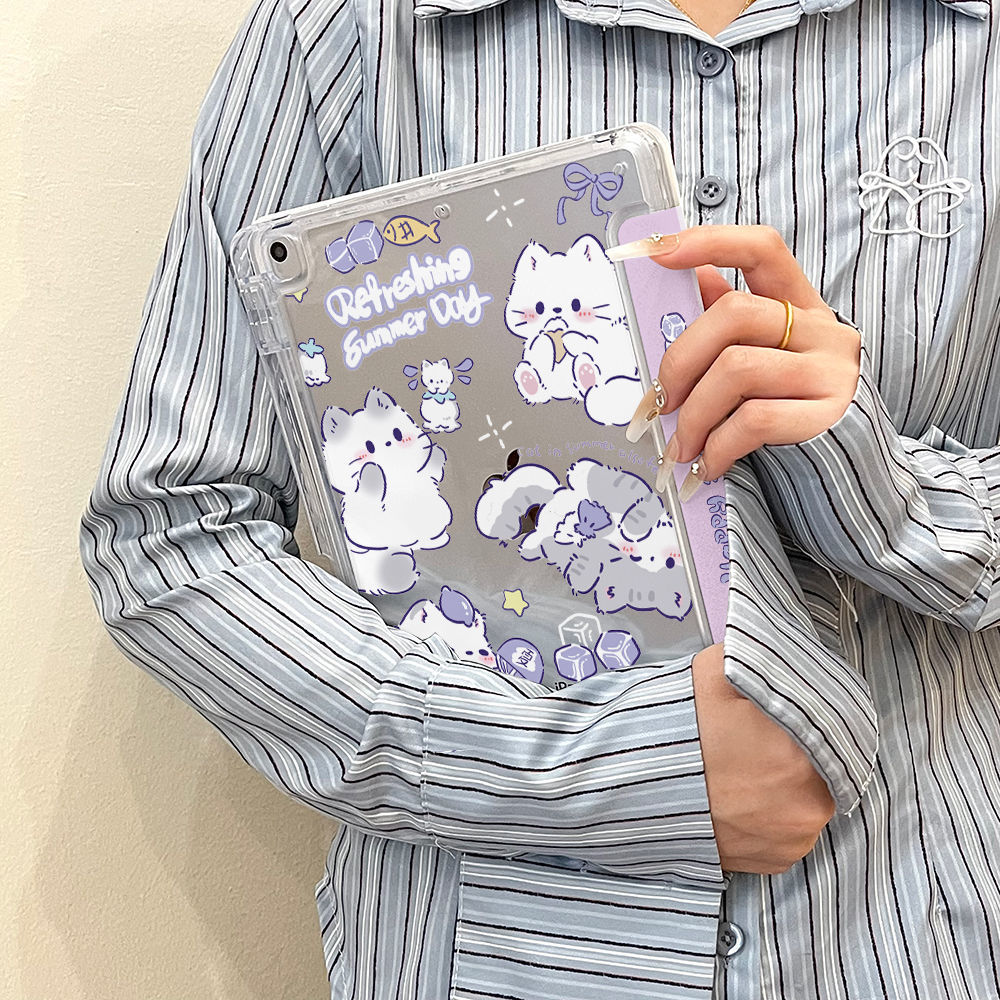 Transparent Acrylic Y-Folding Case for iPad Air 6 Pro 11 2024 Air 5 4 ...