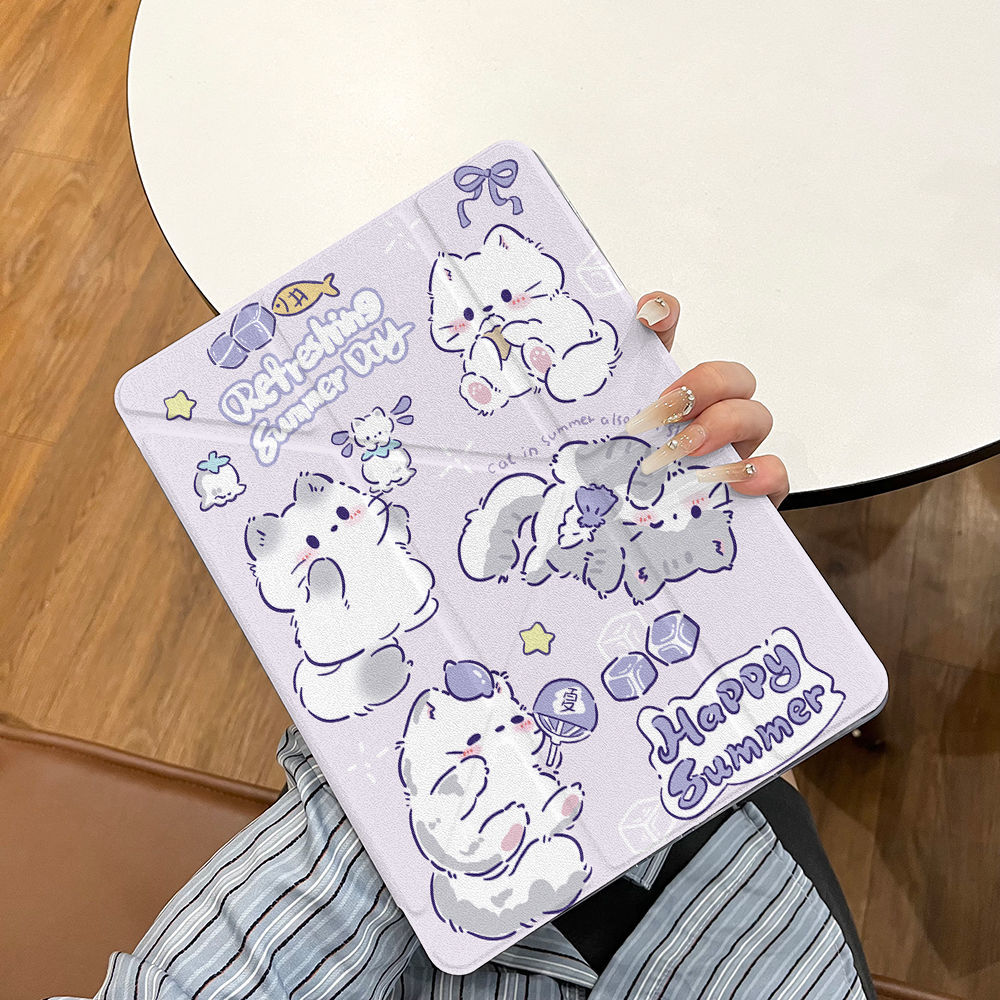 Transparent Acrylic Y-Folding Case for iPad Air 6 Pro 11 2024 Air 5 4 ...