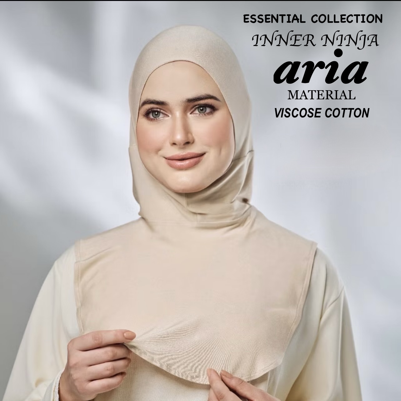 NNER NECK NINJA DAGU ARIA ,FULL COVER INNER COTTON ORGANIC,ANAK TUDUNG ...