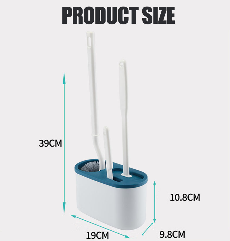3 in 1 Toilet Brush with Holder Berus Tandas Toilet Bowl Cleaning Brush ...