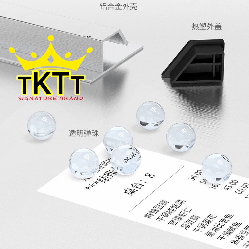TKTT Wall Bill Holder Ticket Paper Tab Grabber Receipt Check Holder Bar ...