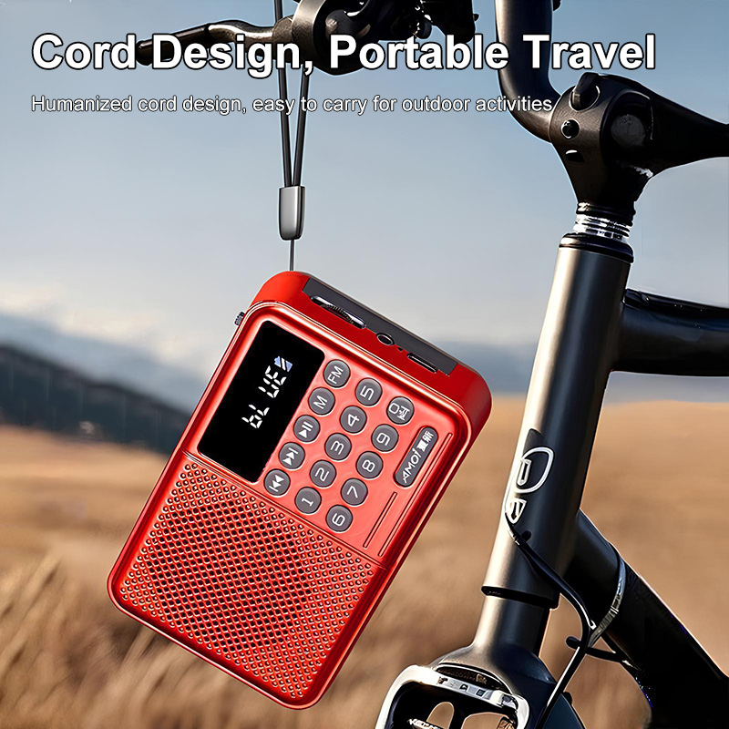 Support FM radio reception D5 Elderly Card Insertion Radio Outdoor ...