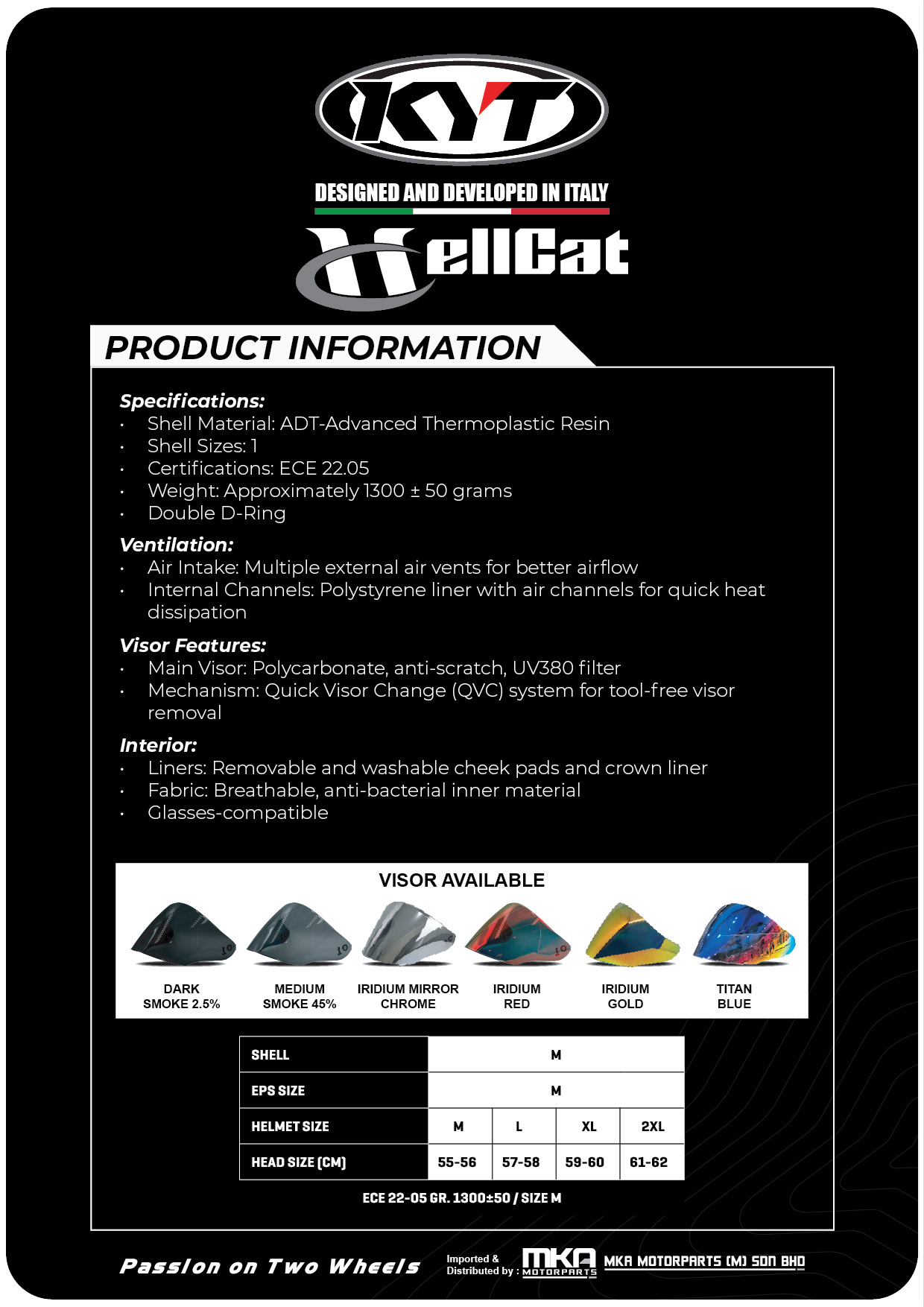 KYT HELMET HELLCAT GALAXY BIKE GLOSS | Shopee Malaysia