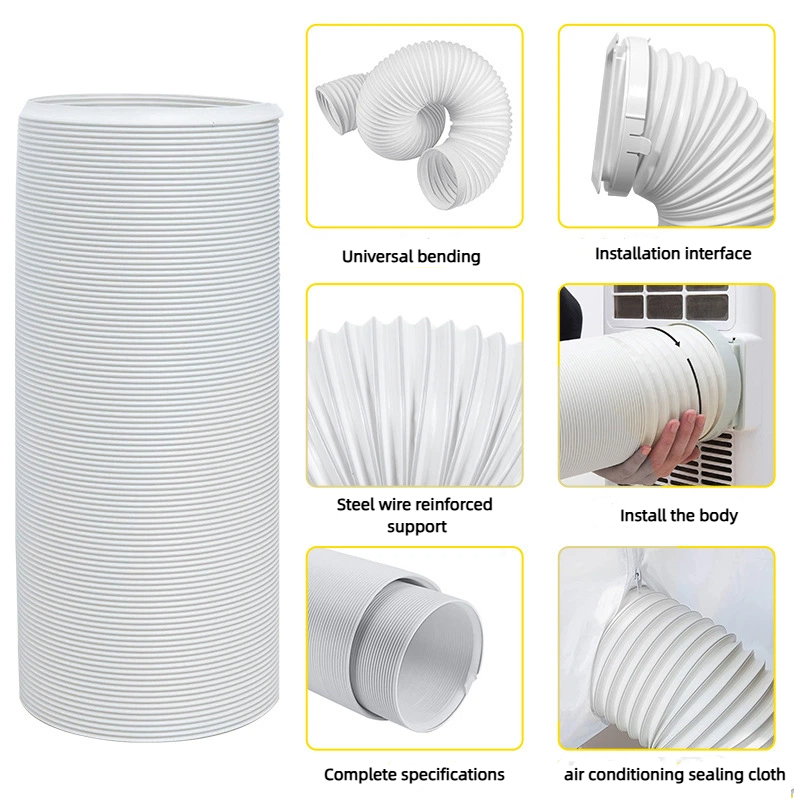 Emmamy--Universal portable aircond hose extension kit (3M/2M/1.5M) for ...
