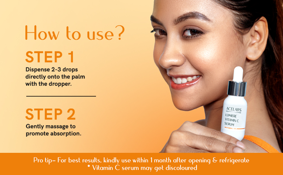 ACELABS Lumiere Vitamin C Face Serum - Advanced Skin Brightening ...
