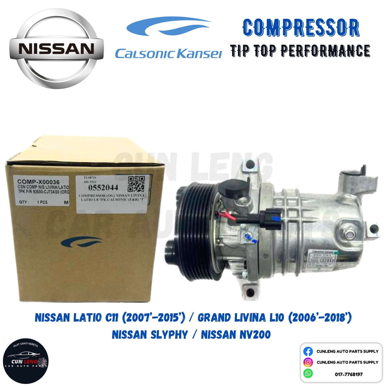 Nissan Latio C11 (2007’-2015’) / Grand Livina L10 (2006’-2018 ...