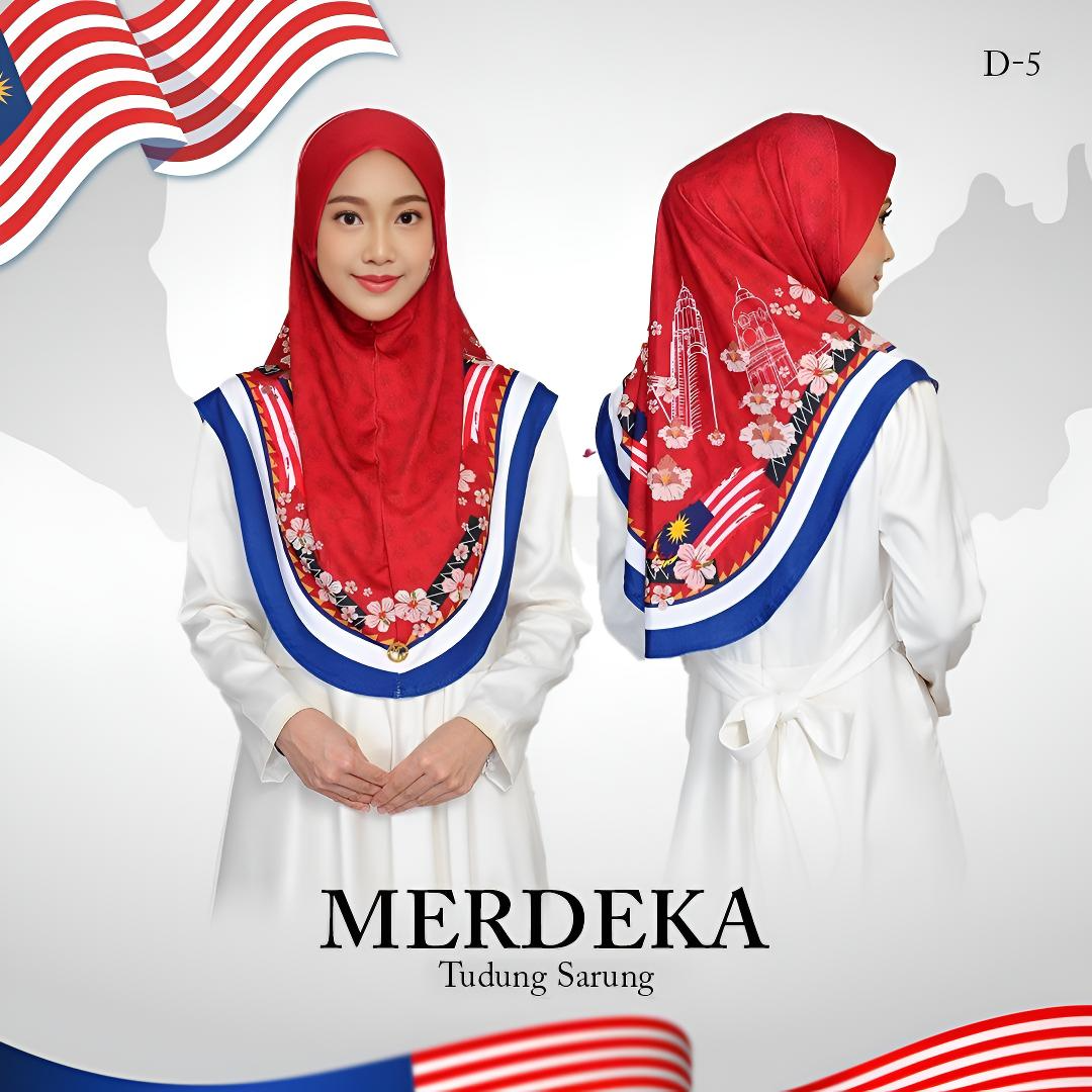 🎀Merdeka 2025🎀 Merdeka Sarung Mosecrepe with Same Awning By Women Hijab ...