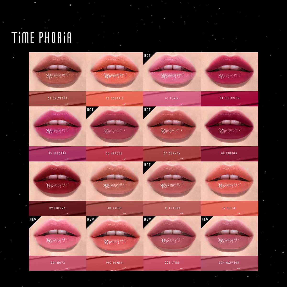 TIME PHORIA—Dust Lipstain/Velvet Lip Cream/Lip Matte/Matte Cushion ...